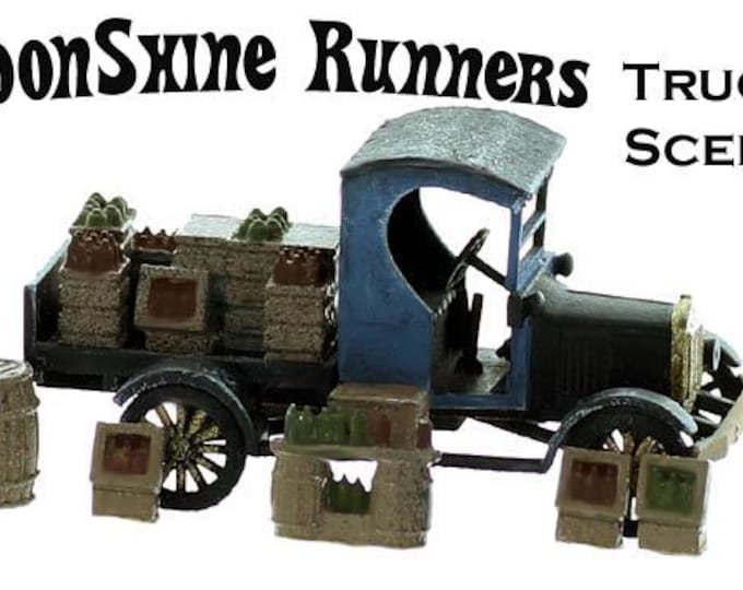 HO Scale 1920s-30s Era MOONSHINE Runners Truck Scene Finished Set - Etsy
