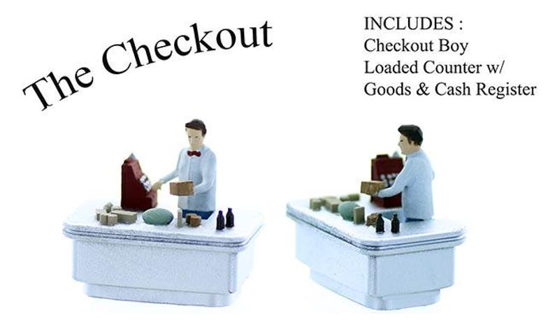 O Scale Store Checkout Boy and Counter Set Finished - Etsy