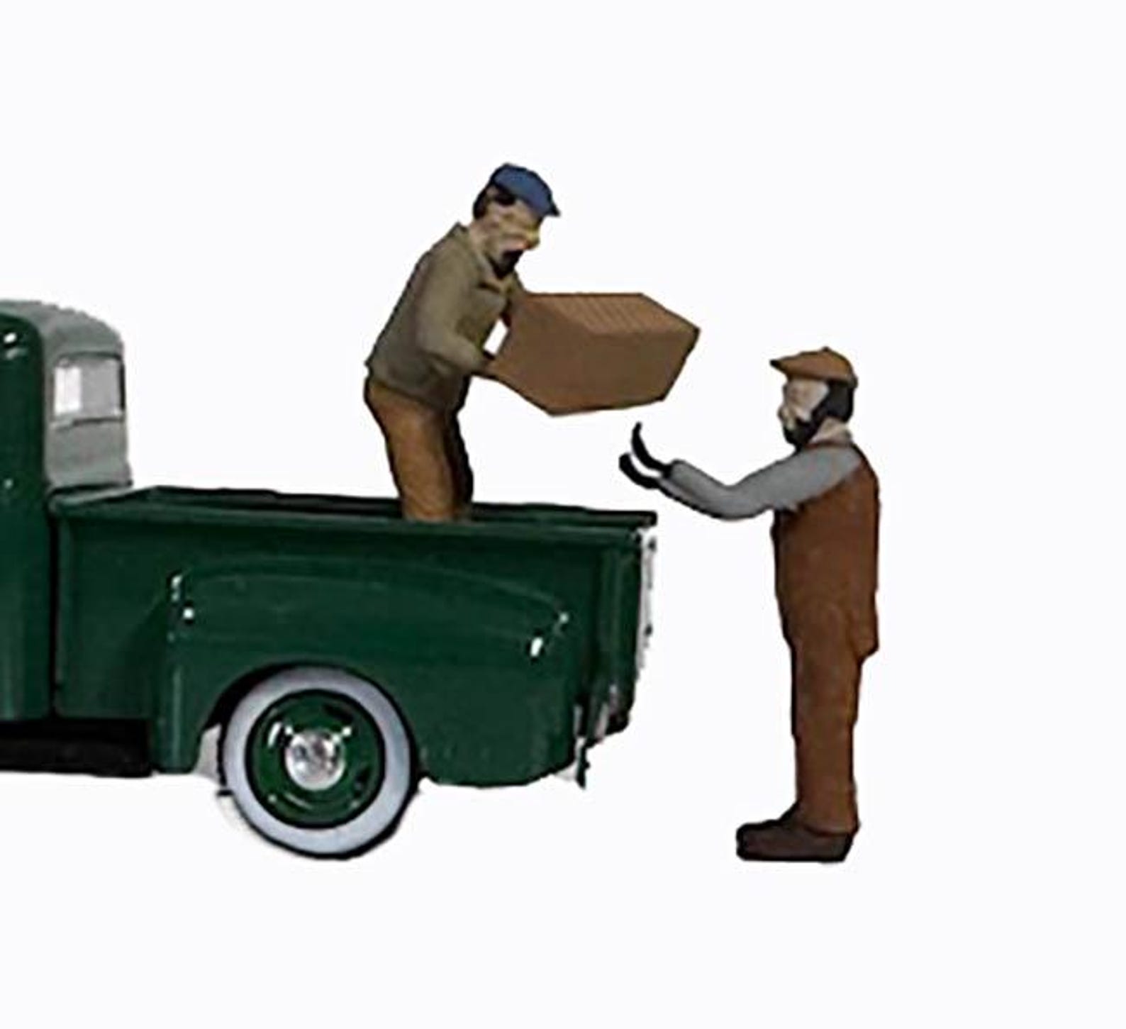O Scale Workers Loading Unloading Figure Set Unload a Truck or Loading ...