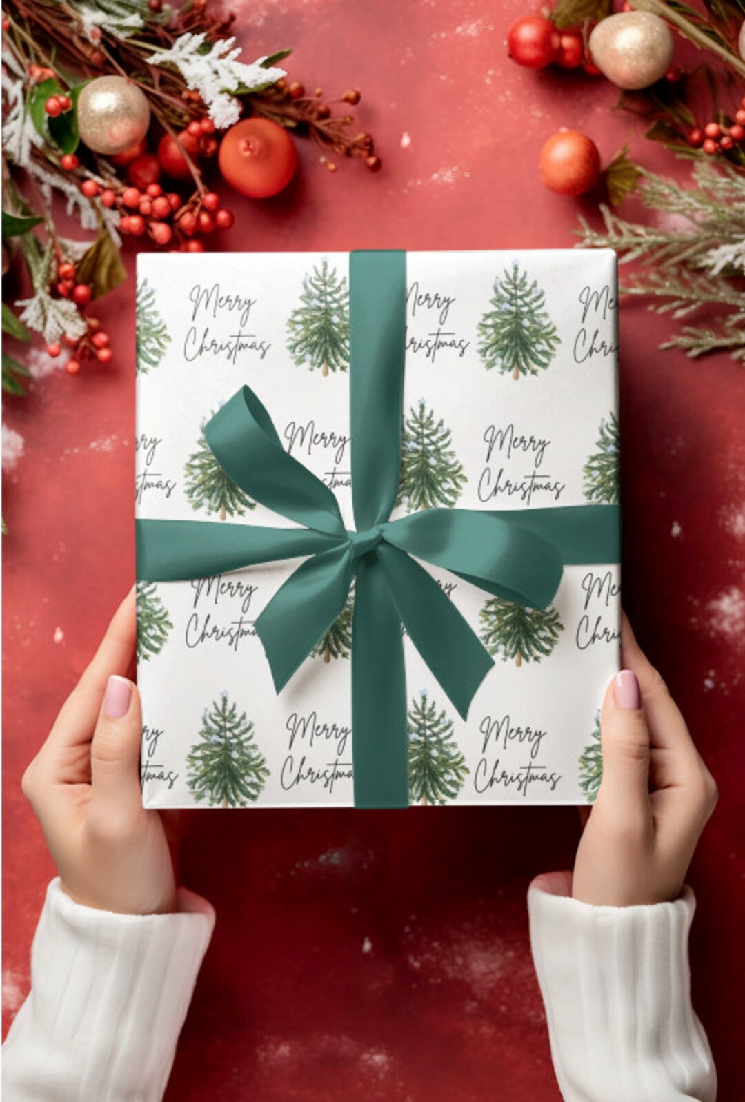 Merry Christmas Wrapping Paper Christmas Wrapping Paper - Etsy