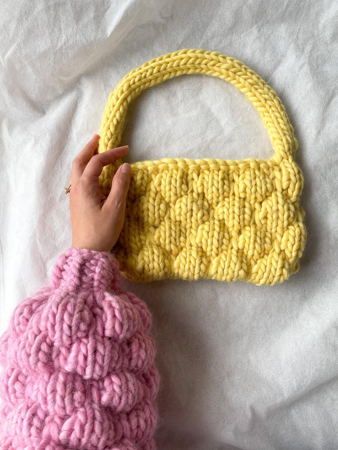 Bubble Bae Bag Knitting Pattern. English Pattern Only. - Etsy