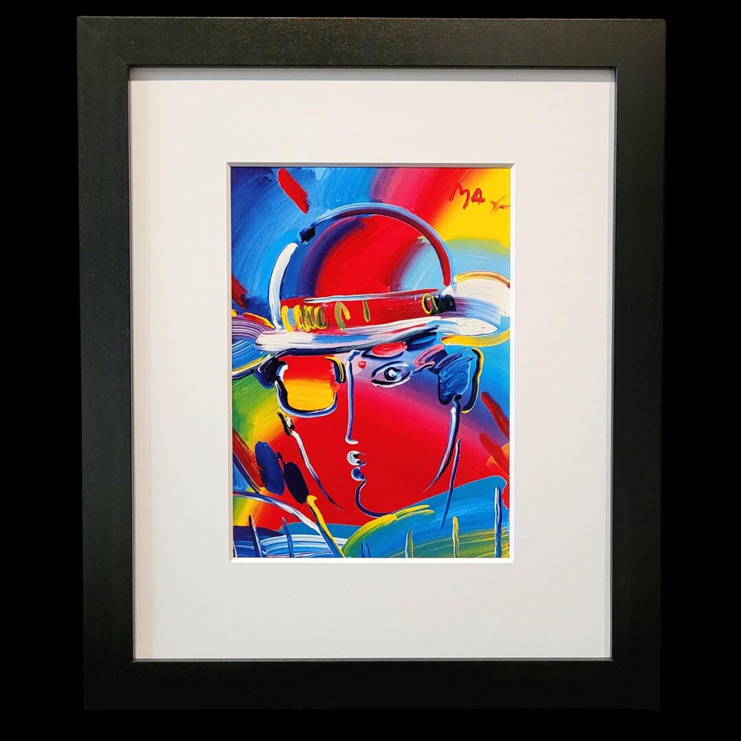 Peter Max zero Spectrum Vintage Plate Signed Contemporary Pop Art Print ...
