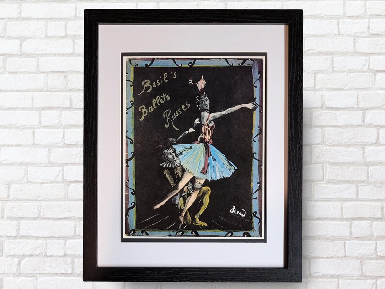 Vintage Lithograph 'basil's Ballets Russes Programme Cover Christian ...