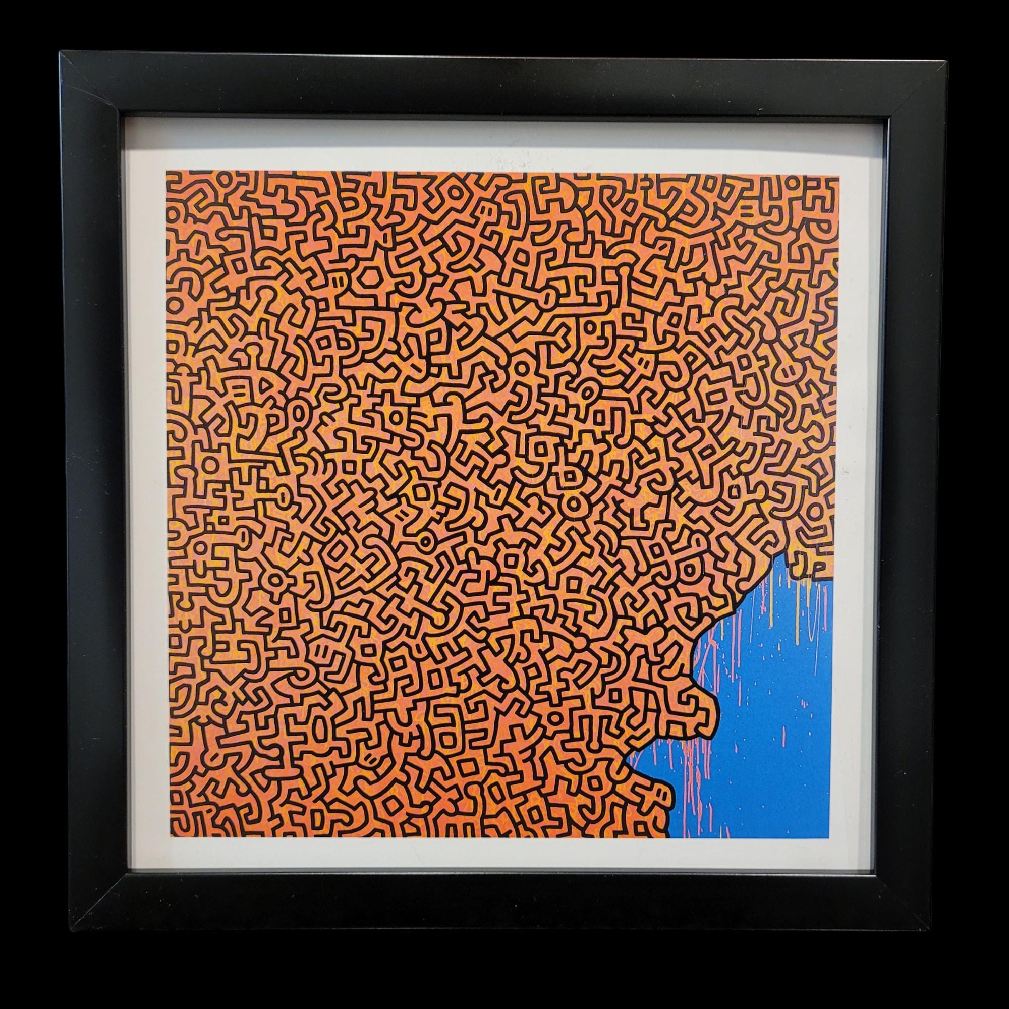 Keith Haring brazil Vintage NY 80's Retro Graffiti Style Pop Art Print ...