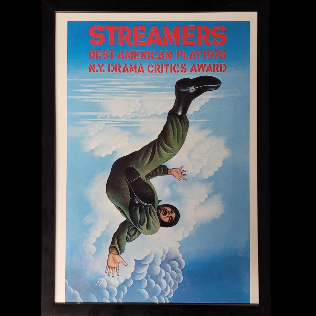 Vintage 1977 'streamers Poster by Paul Davis 12x17 Frame Beautiful ...
