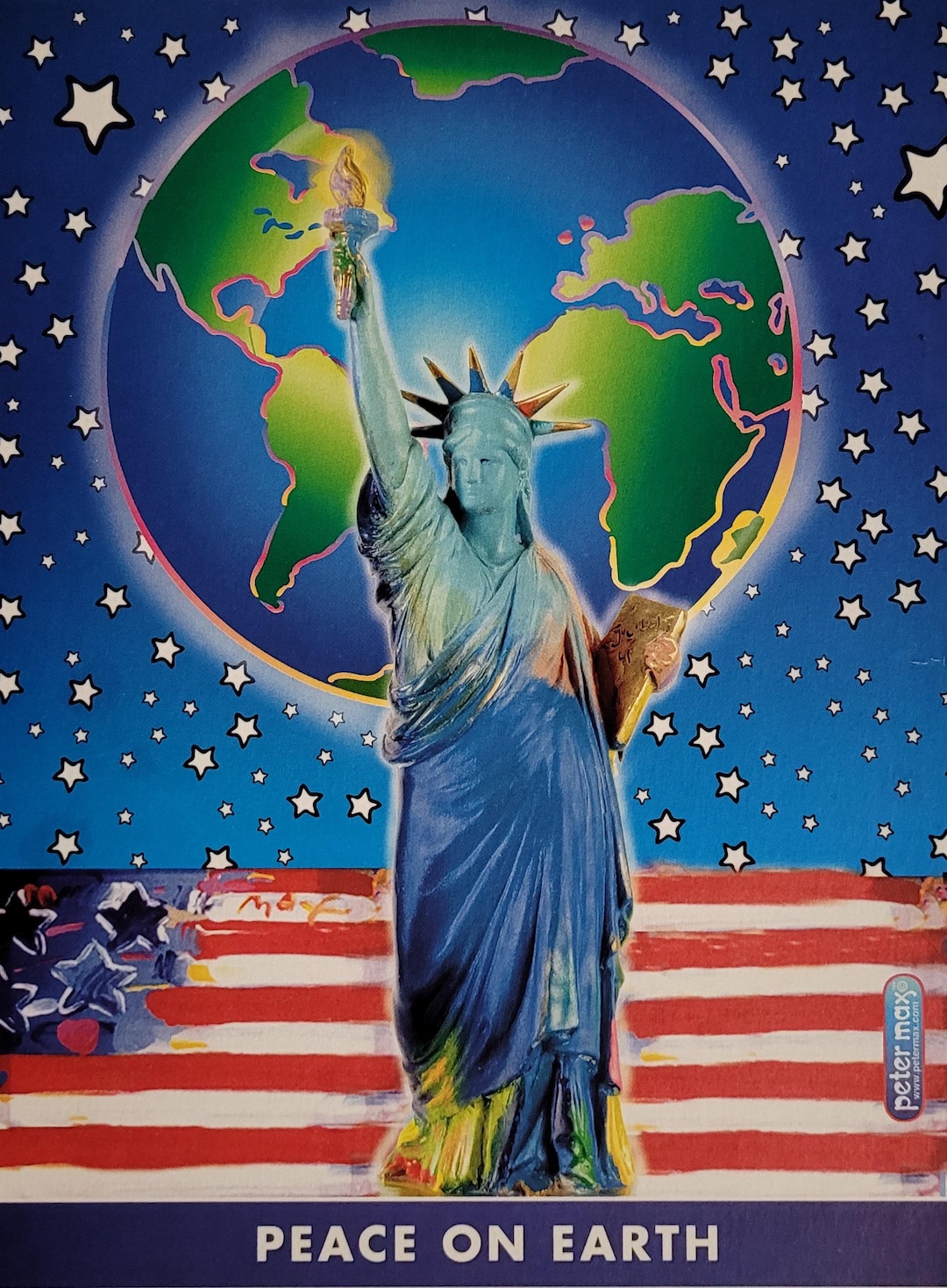 Peter Max peace on Earth Vintage Poster Wall Art Home Decor Print ...