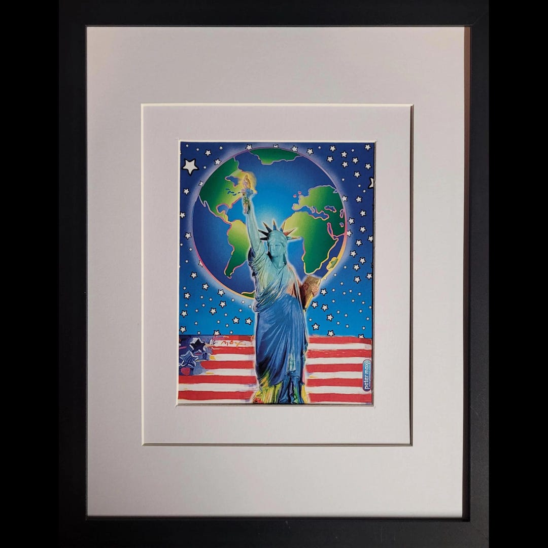 Peter Max peace on Earth Poster Wall Art Home Decor Print Framed/matted ...