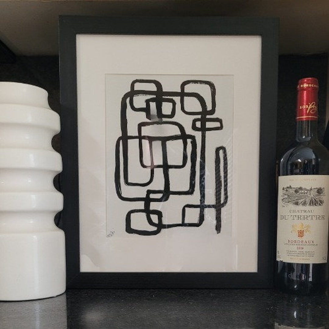 Original Hand Painted Abstract Art, Minimalist Painting, Abstract ...