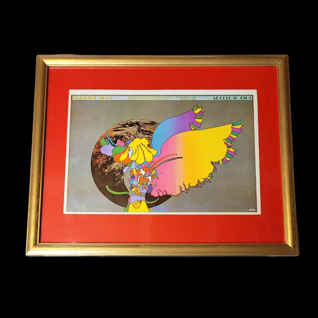 Peter Max Vintage Poster From 1970 Poster Book 11x16 apollo 11 From the ...