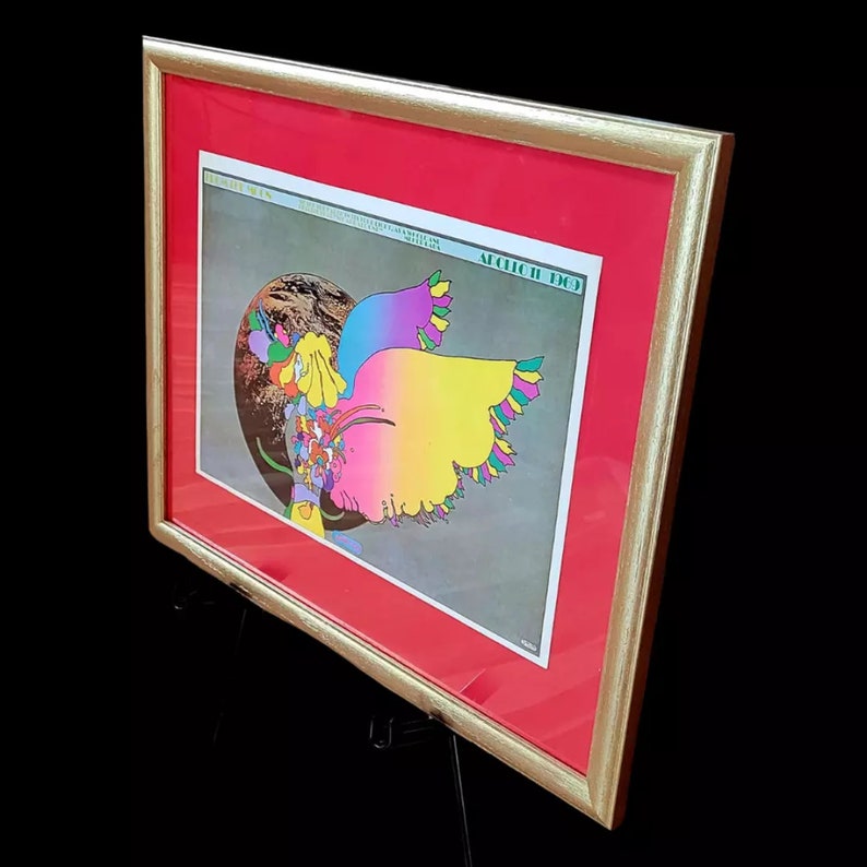 Peter Max Vintage Poster From 1970 Poster Book 11x16 apollo 11 From the ...