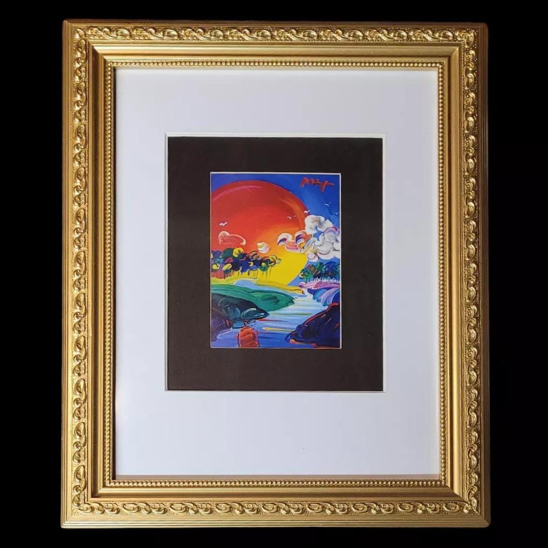 Peter Max without Borders Print Framed/matted 15x19 Frame - Etsy