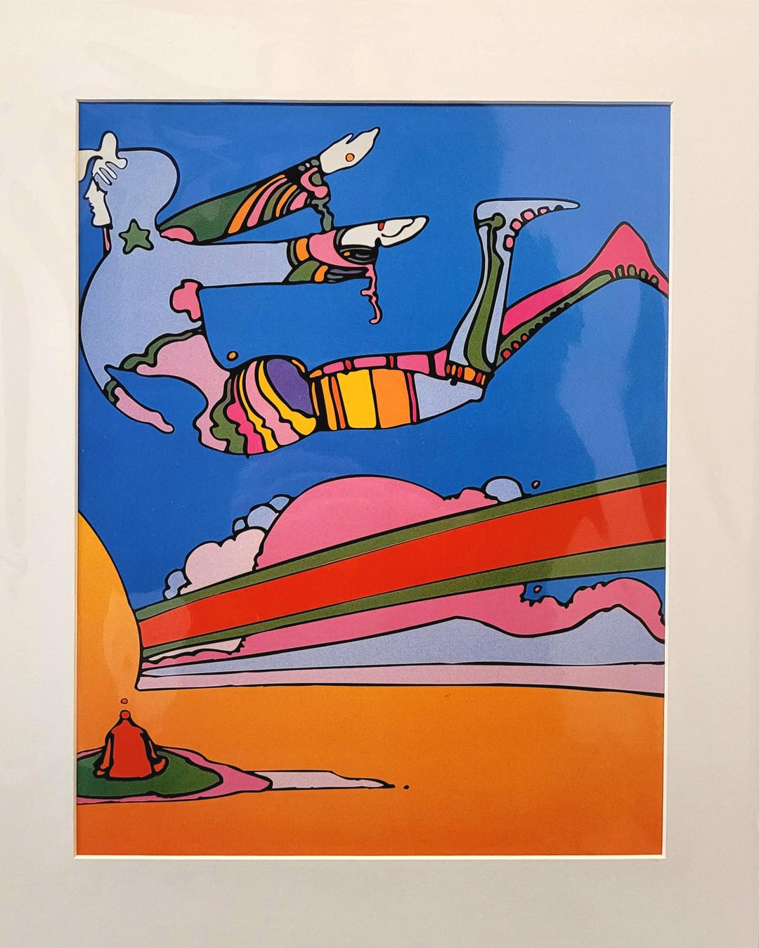 Peter Max cosmic Flyer Vintage Contemporary Pop Art Print Free Shipping ...