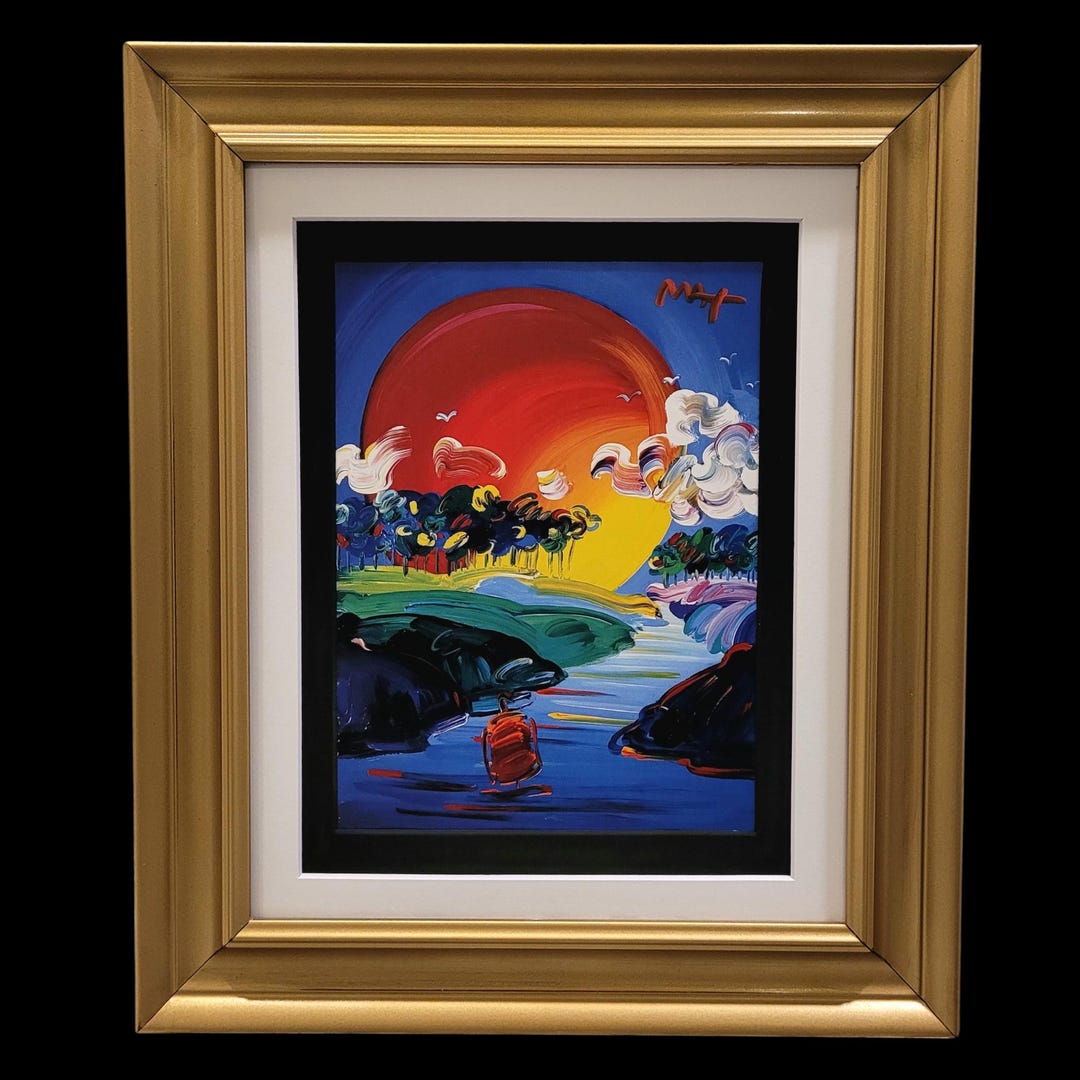 Peter Max without Borders Framed Pop Art Print Collectible Contemporary ...