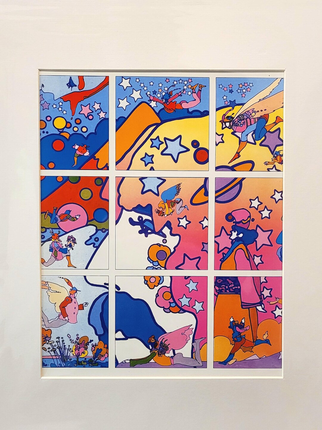 Peter Max cedarbrook Mall Poster Vintage Contemporary Pop Art Print ...