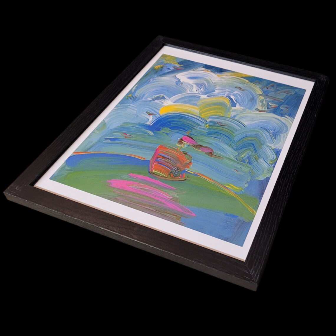 Peter Max Beautiful sailboat Vintage Pop Art Print New Frame Excellent ...
