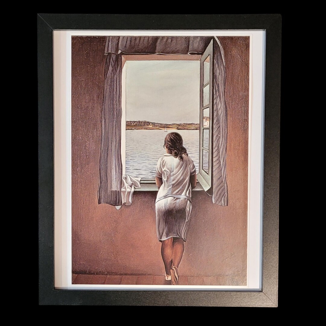 Salvador Dali "woman Standing at Window" Abstract Surrealism Print 9x11 ...