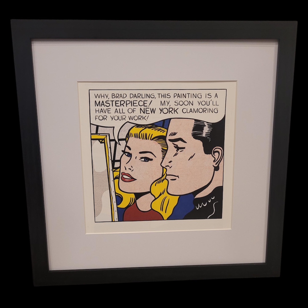 Roy Lichtenstein Print masterpiece Framed Iconic Pop Art Wall Art Free ...