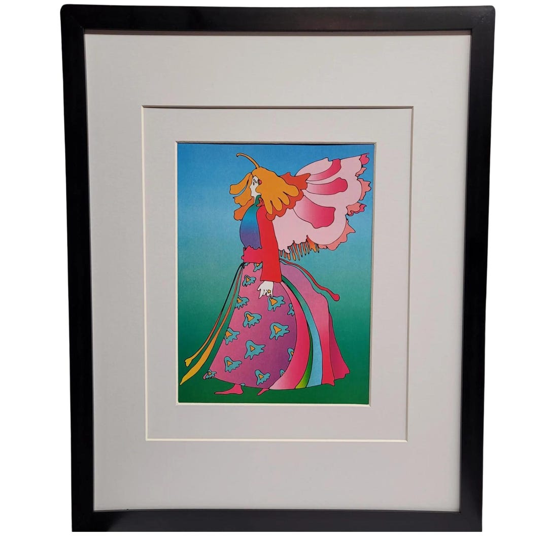 Peter Max hippie Angel Framed Pop Art Print Psychedelic Contemporary ...