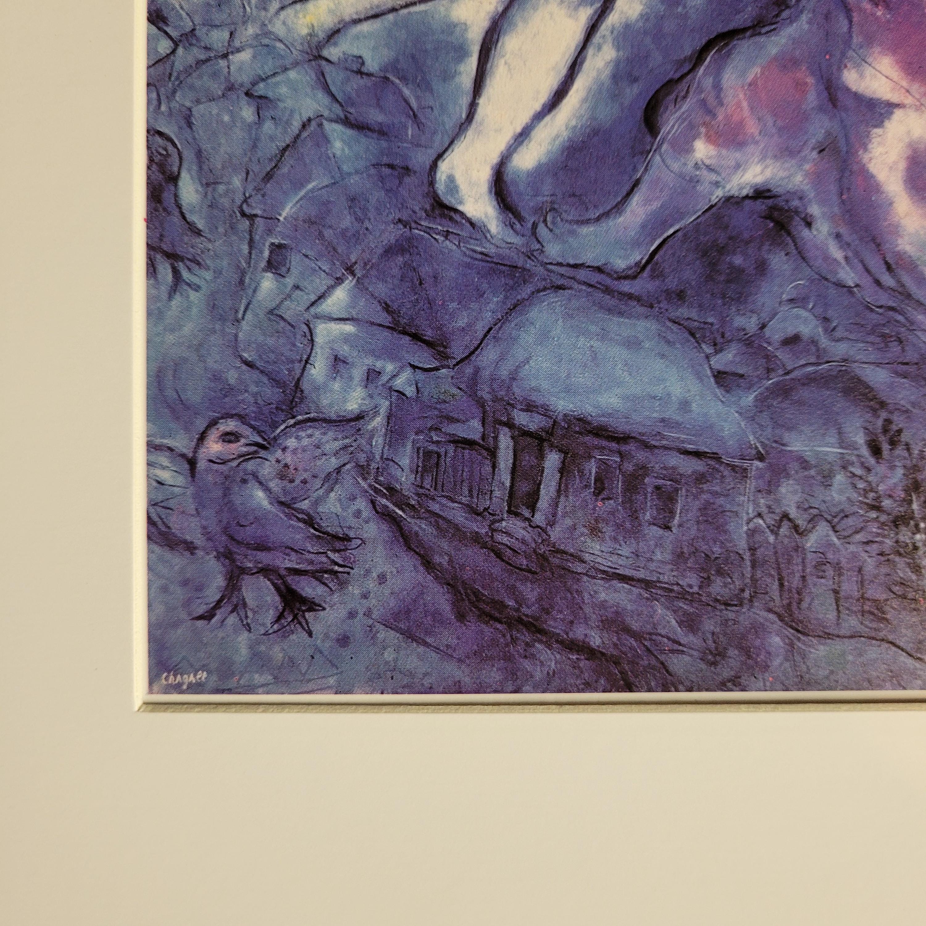 Marc Chagall jacob Struggle With the Angel Vintage Wall Art Newly ...