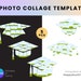 Graduation Cap Photo Collage Premade Template Mockup, Graduation ...