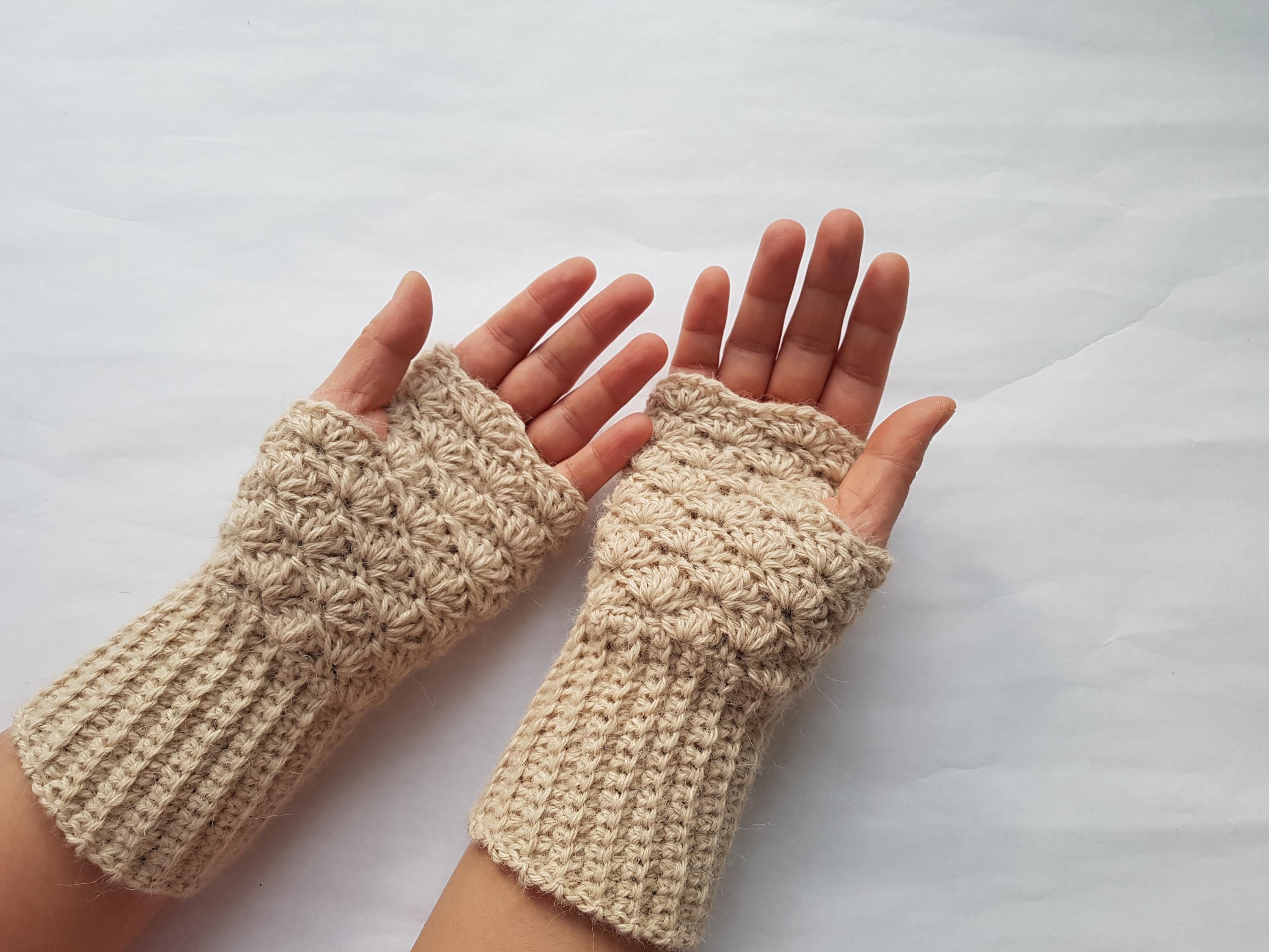PDF Instructions, Open Gloves With Shell Pattern, DE/EN - Etsy