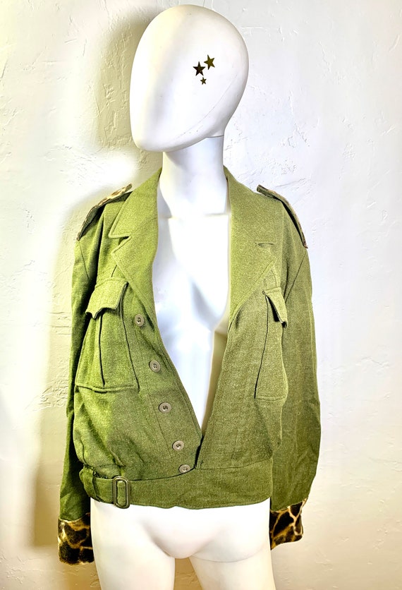 Vintage Army Jacket W Original Patches - Gem