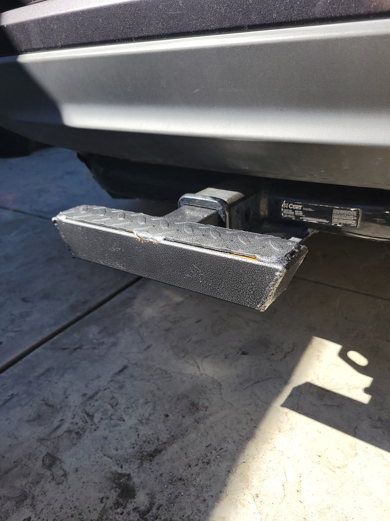 Heavy Duty Step | 12" Long | 12" Step Platform | Fits 2-inch Hitch ...