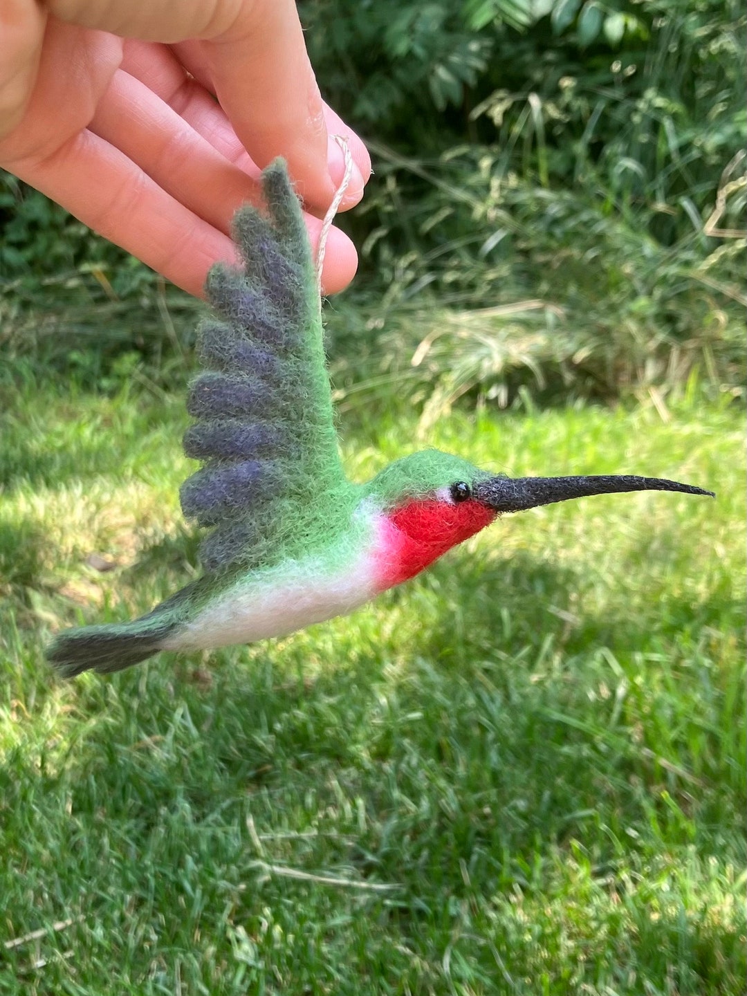 Needle Felted Hummingbird| MADE TO ORDER | Bird | Mini | Gift | Plush ...