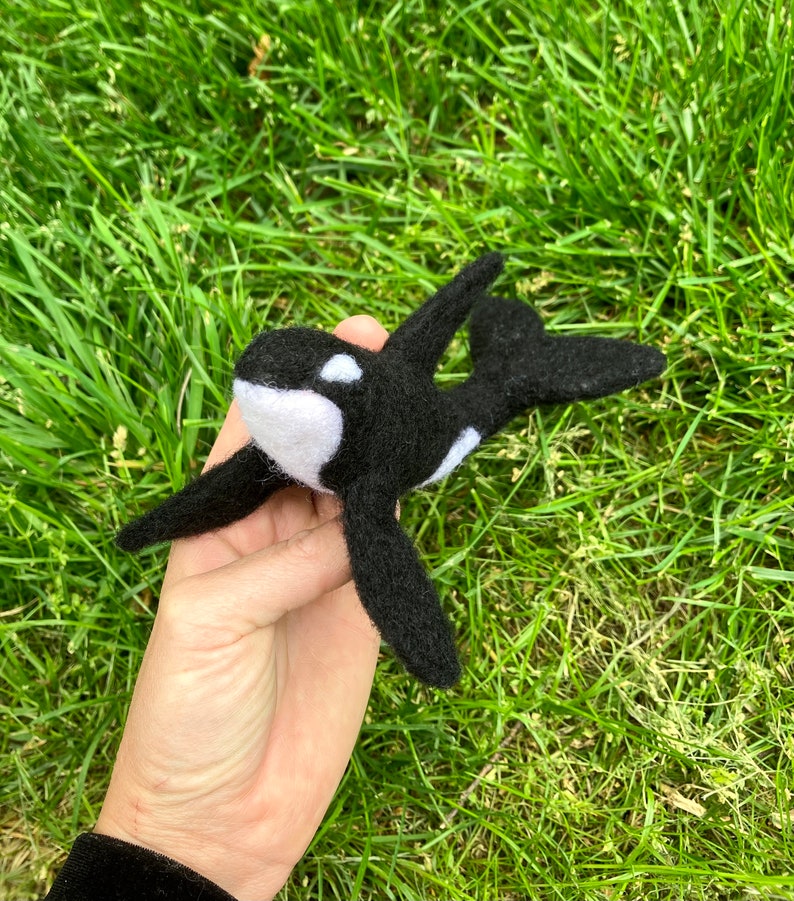 Needle Felted Orca Killer Whale Gift Plush Toy - Etsy