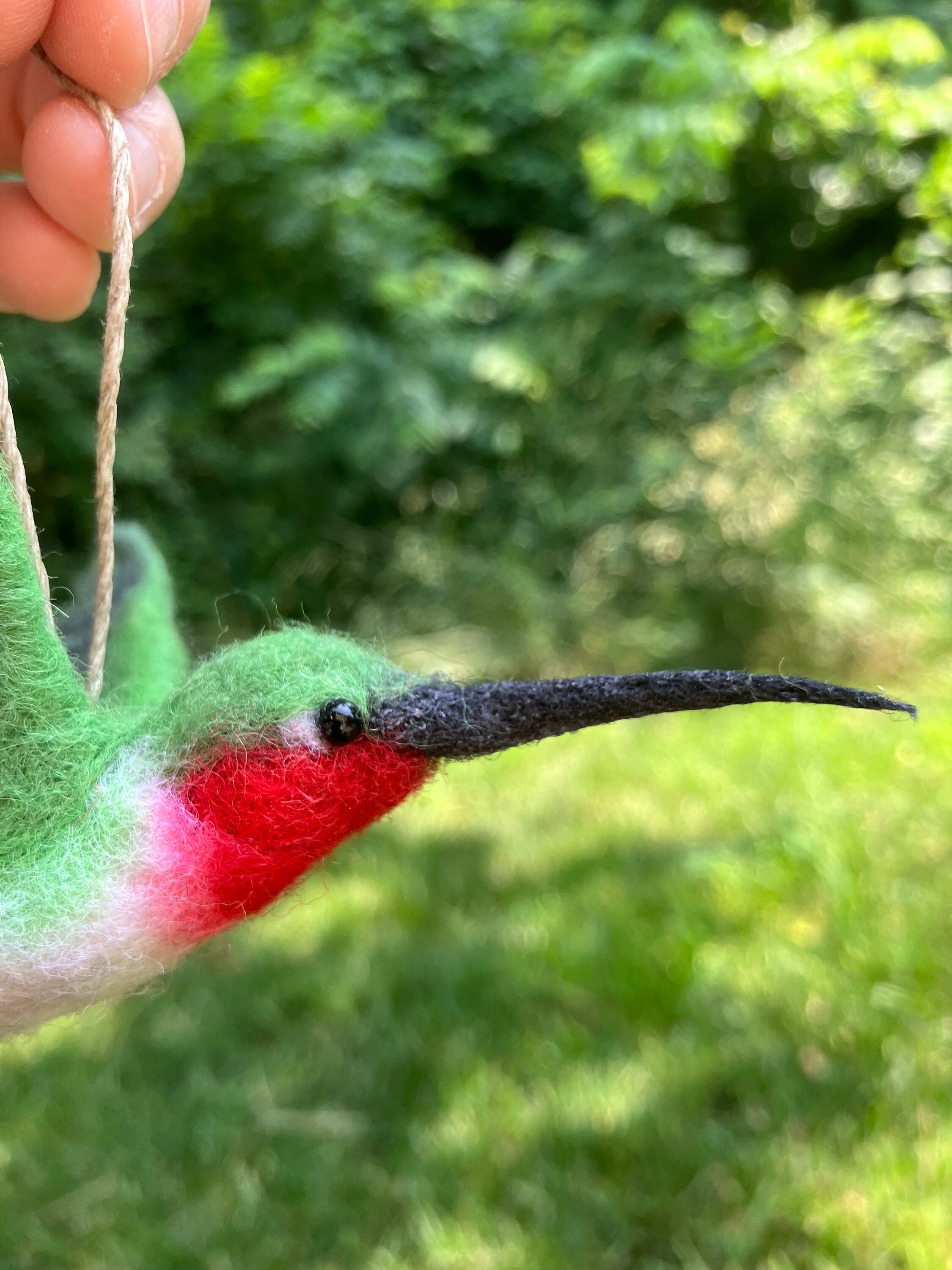 Needle Felted Hummingbird MADE TO ORDER Bird Mini Gift Plush Toy Tiny ...