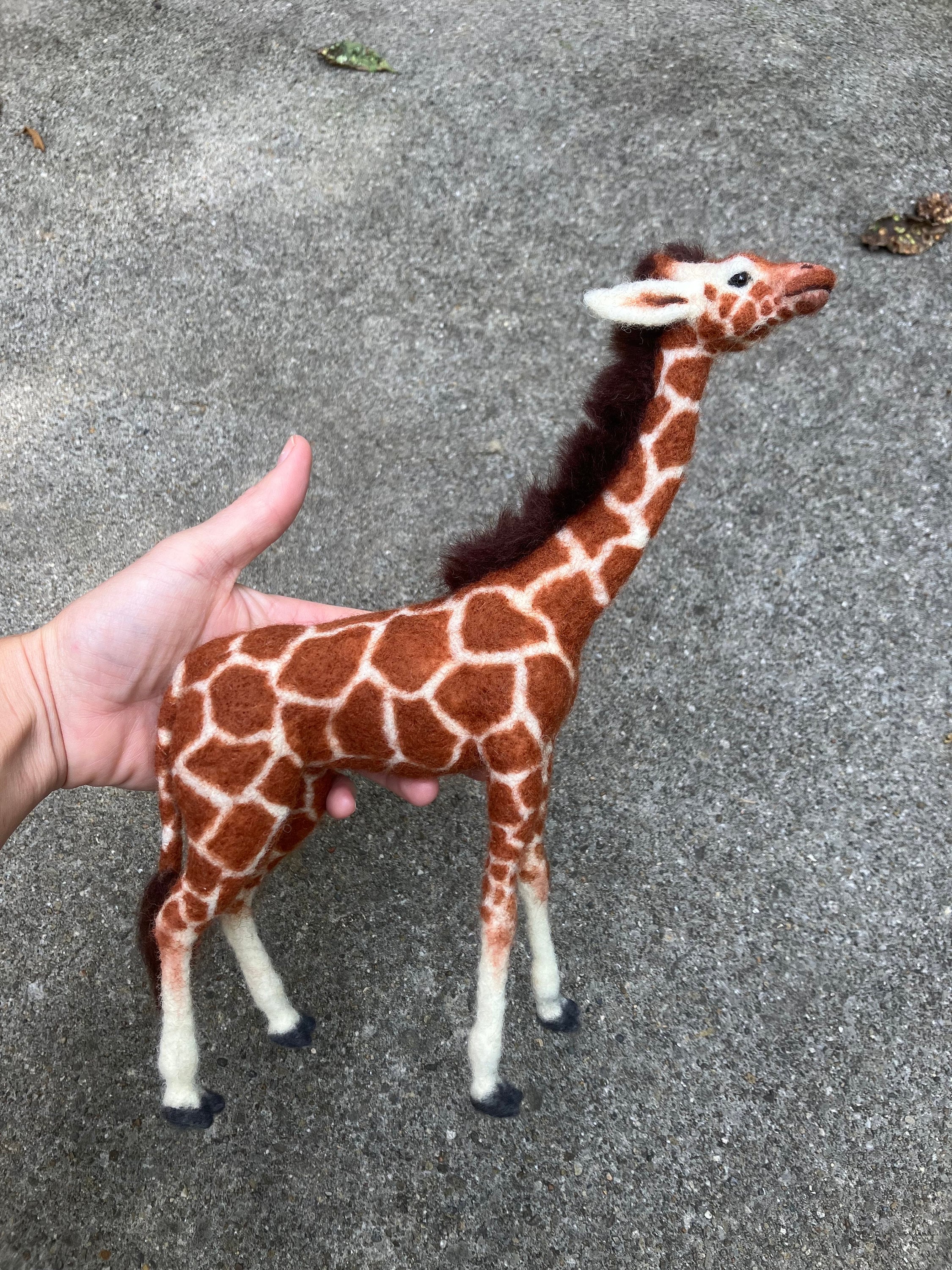MADE TO ORDER | Needle Felted Giraffe | Safari Animal | Needle Felted ...