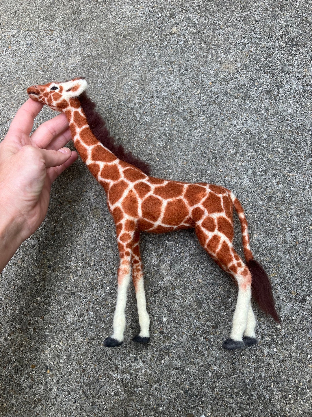 MADE TO ORDER | Needle Felted Giraffe | Safari Animal | Needle Felted ...