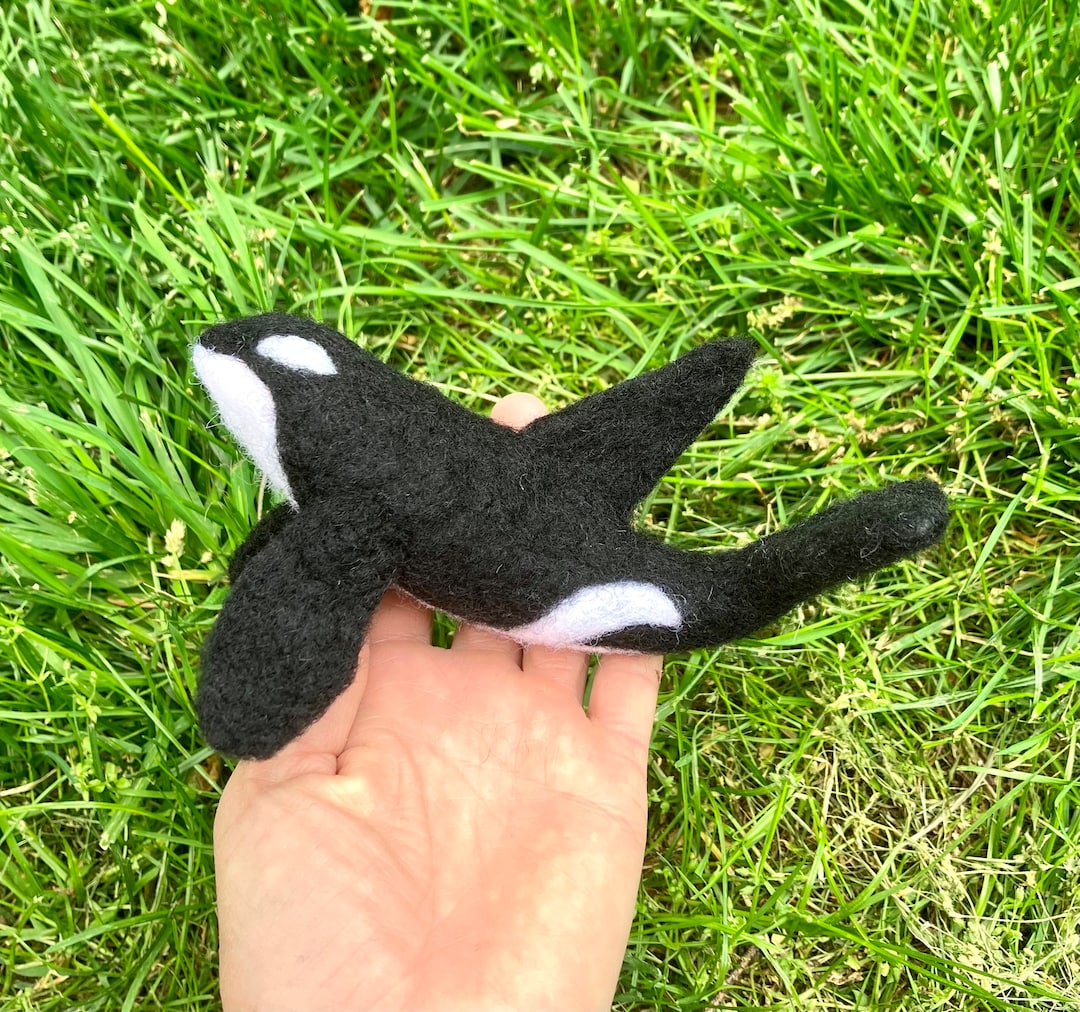 Needle Felted Orca Killer Whale Gift Plush Toy - Etsy