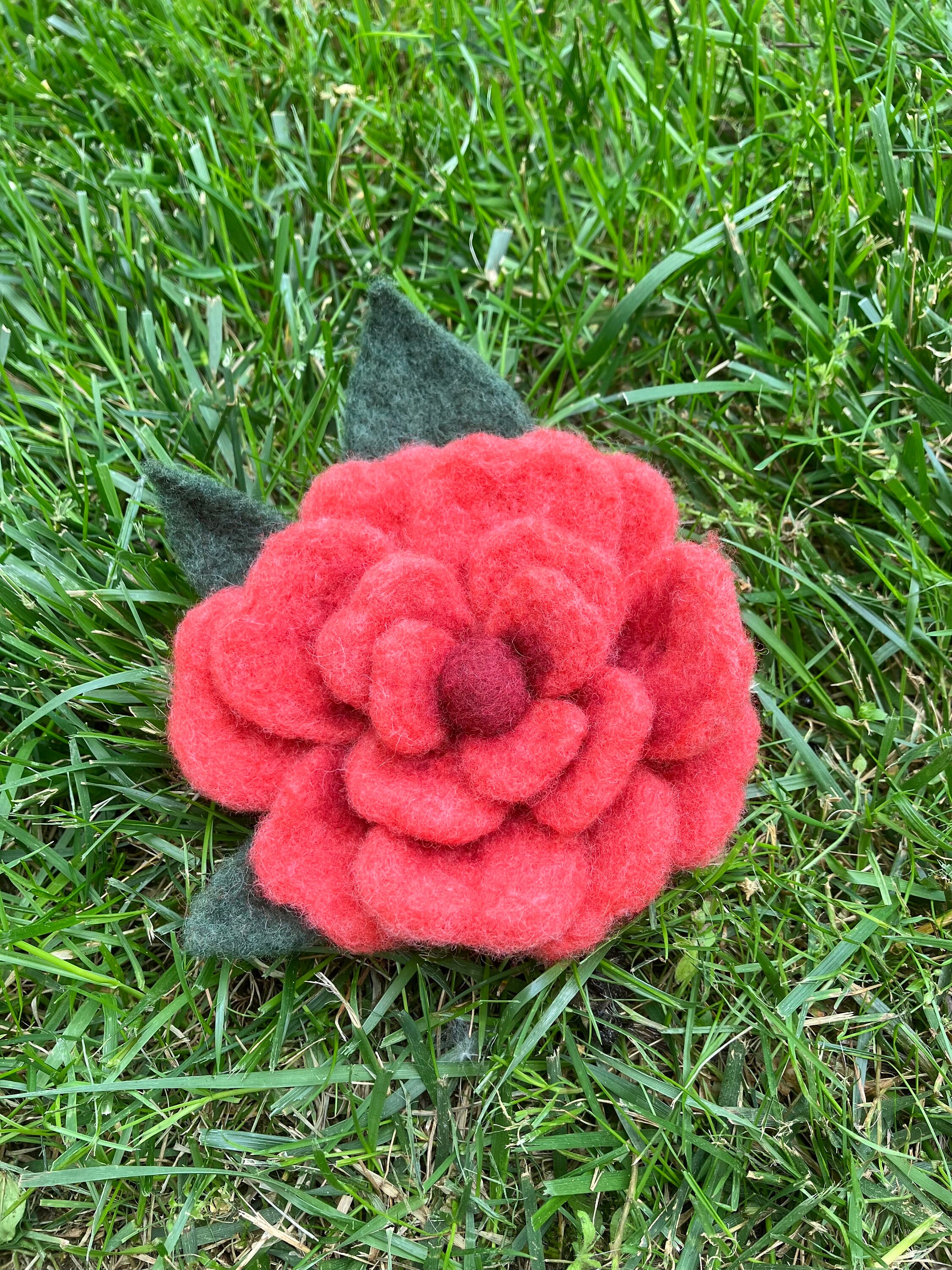 Needle Felted Rose | Flower | Floral | Mini | Gift | Plush | Toy | Tiny ...