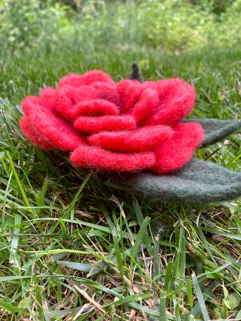 Needle Felted Rose | Flower | Floral | Mini | Gift | Plush | Toy | Tiny ...