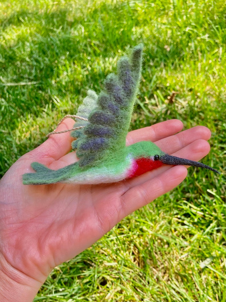 Needle Felted Hummingbird| MADE TO ORDER | Bird | Mini | Gift | Plush ...