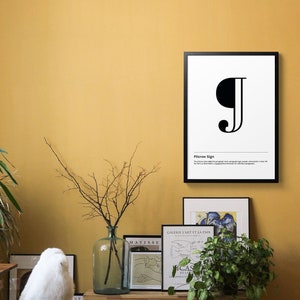 Pilcrow Sign, Paragraph Mark, Alinea, Typography, Printable Art ...