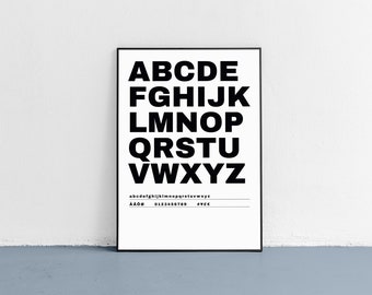 Alphabet Printable Art A-Z Wall Art Digital Download - Etsy