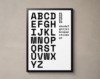 Alphabet Printable Art A-Z Wall Art Digital Download - Etsy