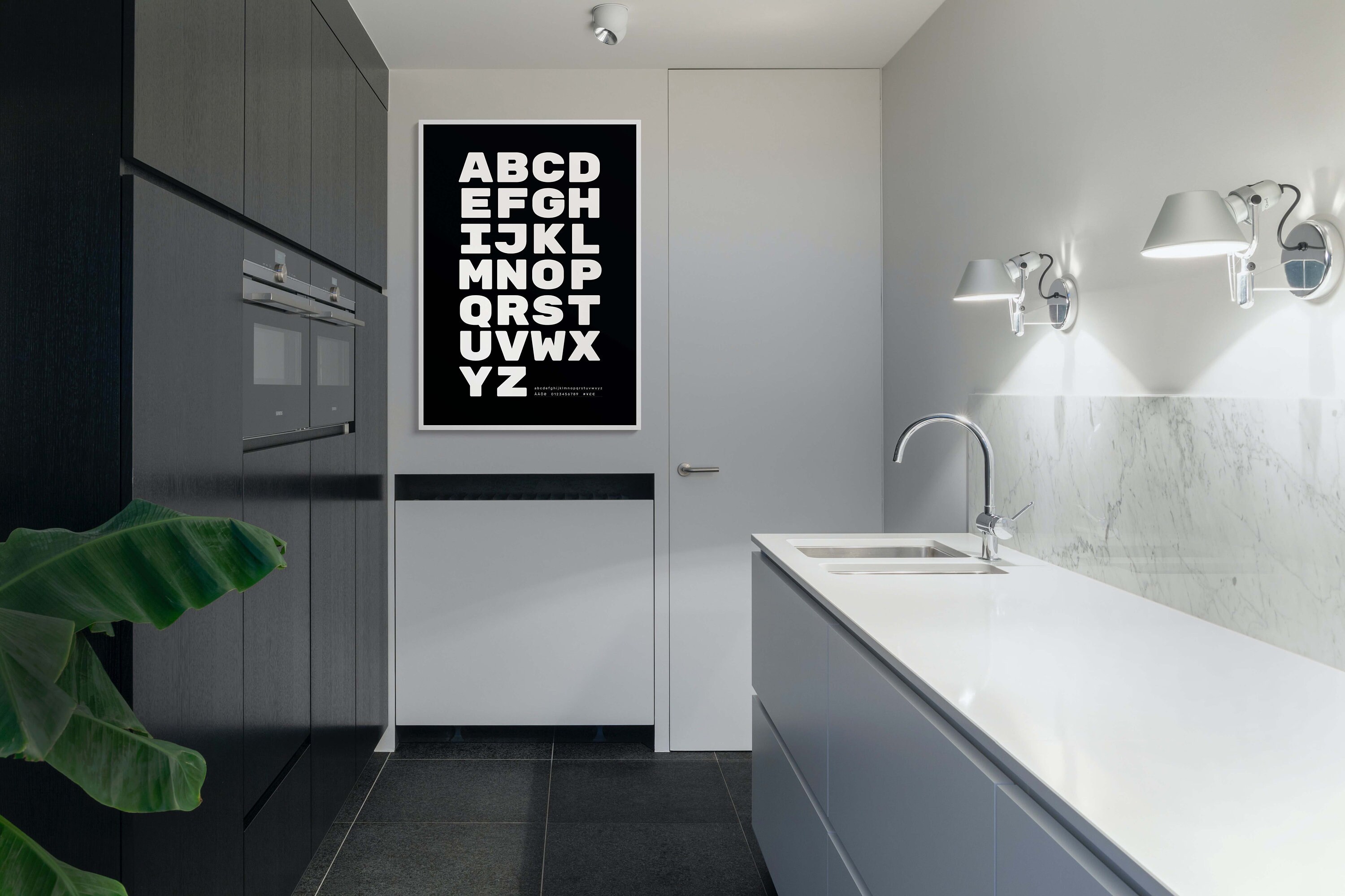 Alphabet Printable Art, A-Z Wall Art, Digital Download, Typography ...