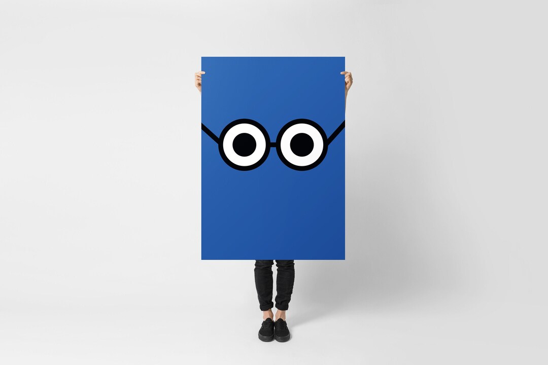 Big Open Eyes Art, Eyes Illustration Poster, Glasses & Eyes Poster ...