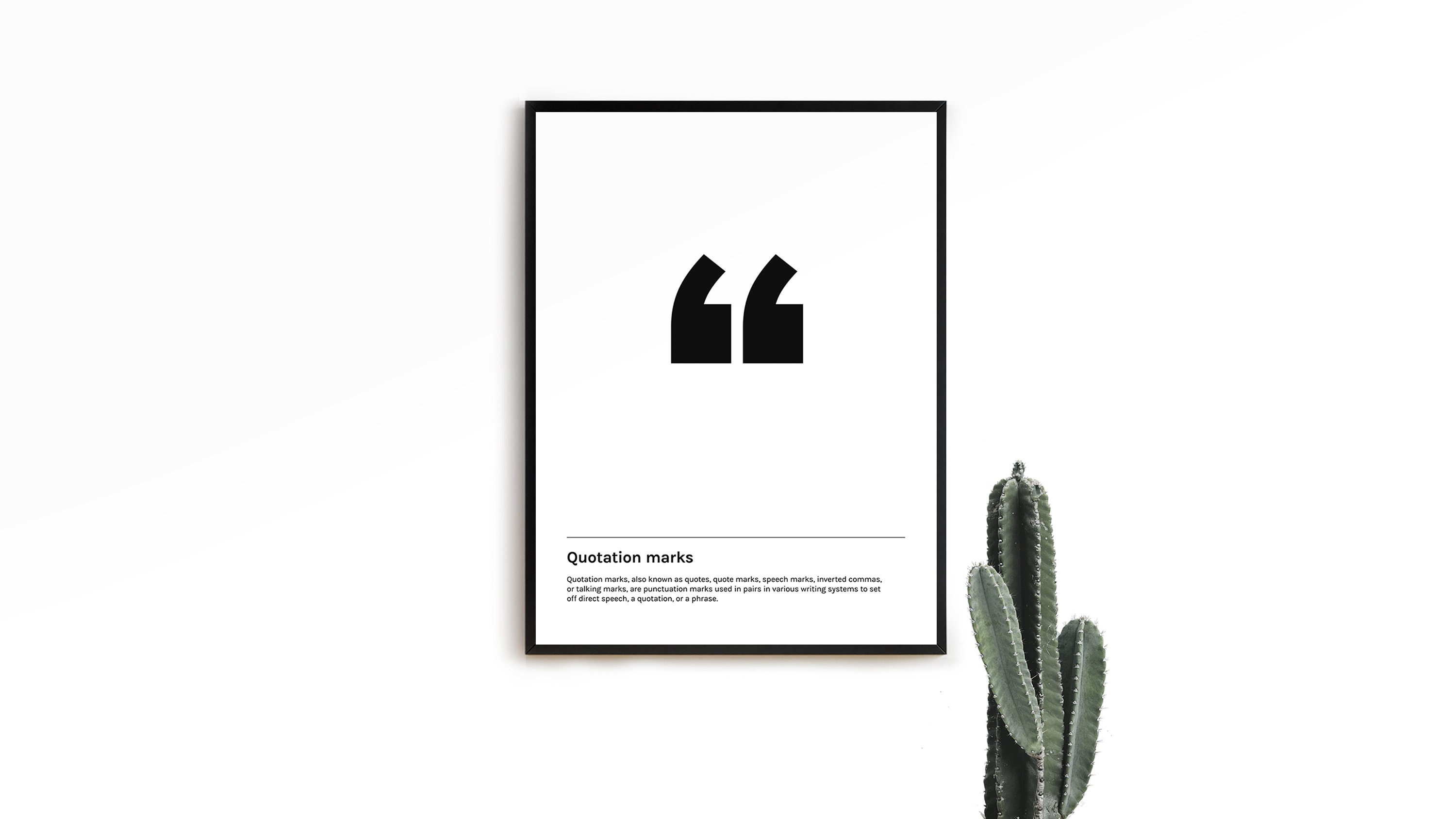 Quotation Marks, Speech Marks, Quotes, Typography, Printable Art ...