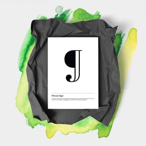 Pilcrow Sign, Paragraph Mark, Alinea, Typography, Printable Art ...