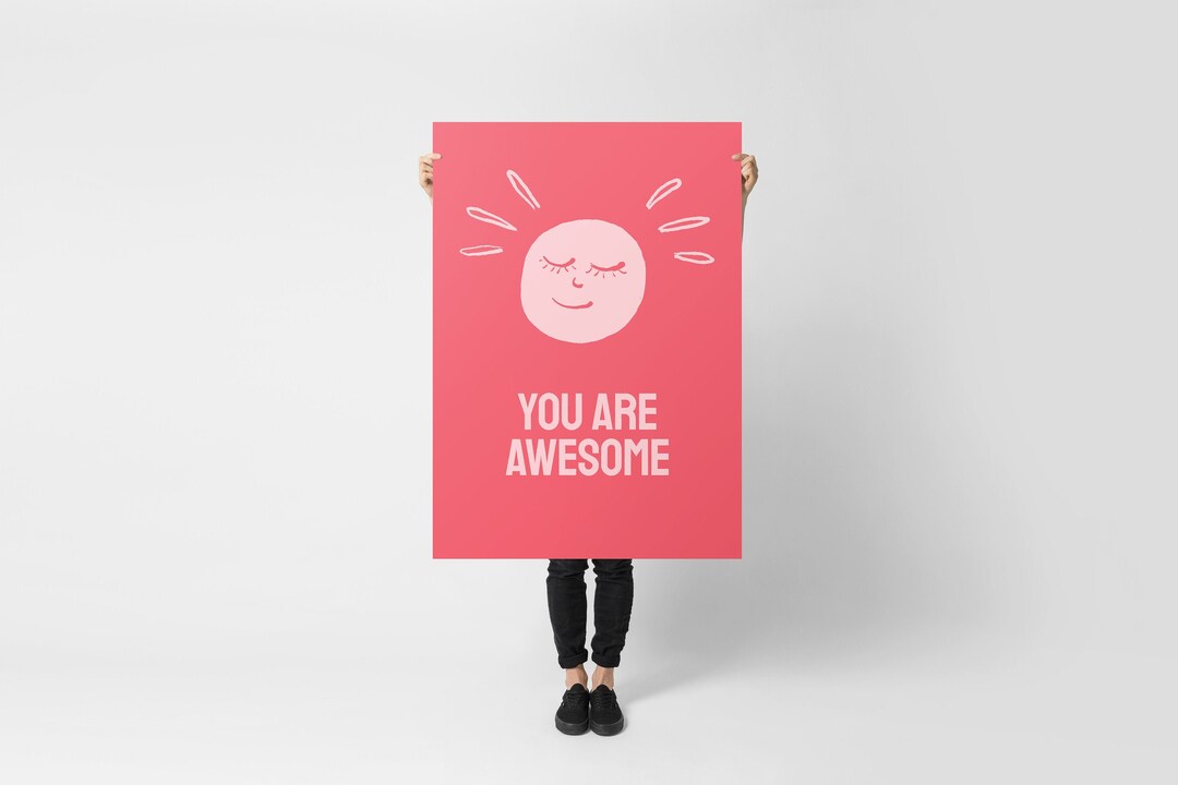 You Are Awesome Print, You're Awesome Poster, Printable Poster Decor ...