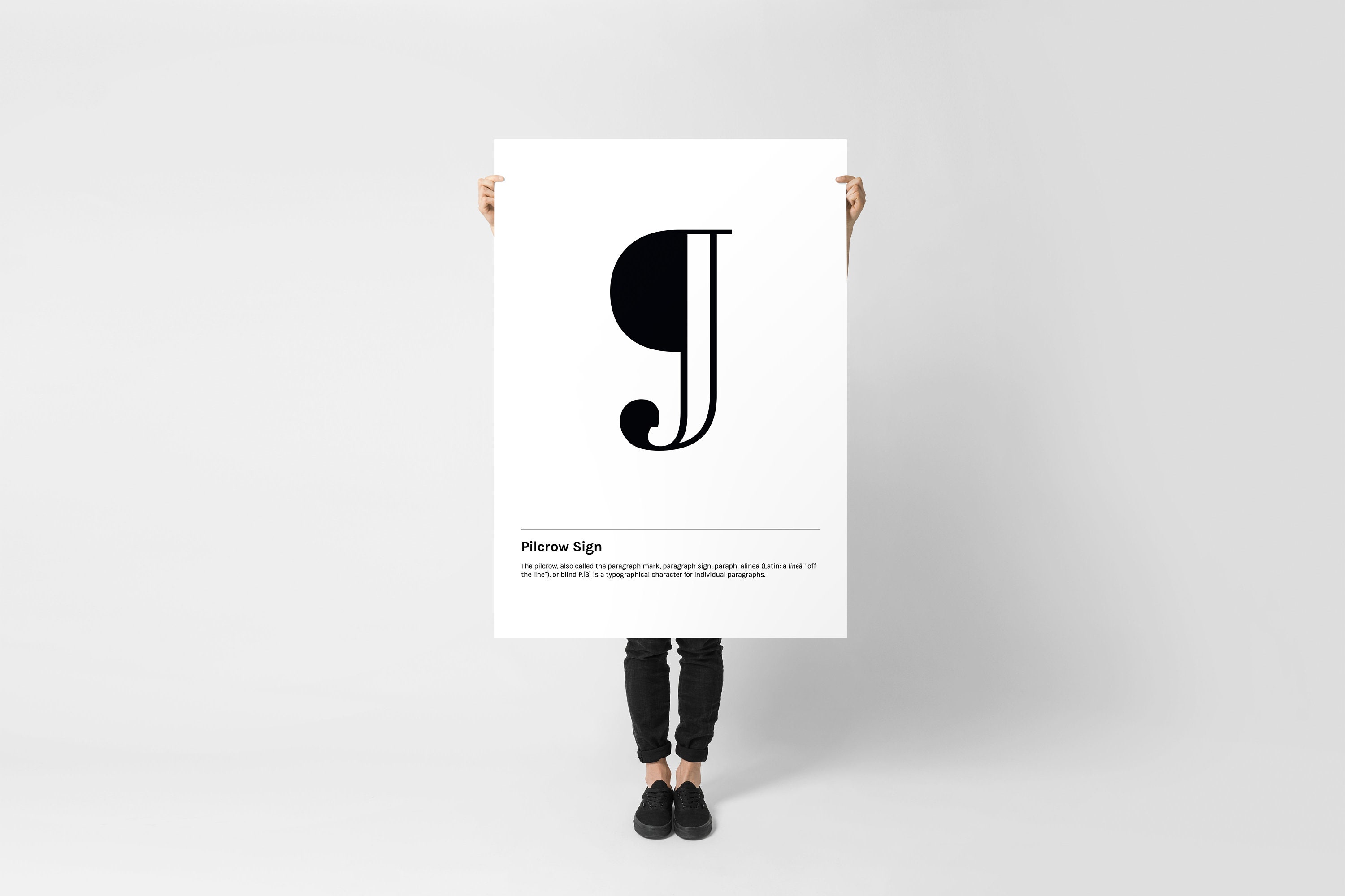 Pilcrow Sign, Paragraph Mark, Alinea, Typography, Printable Art ...