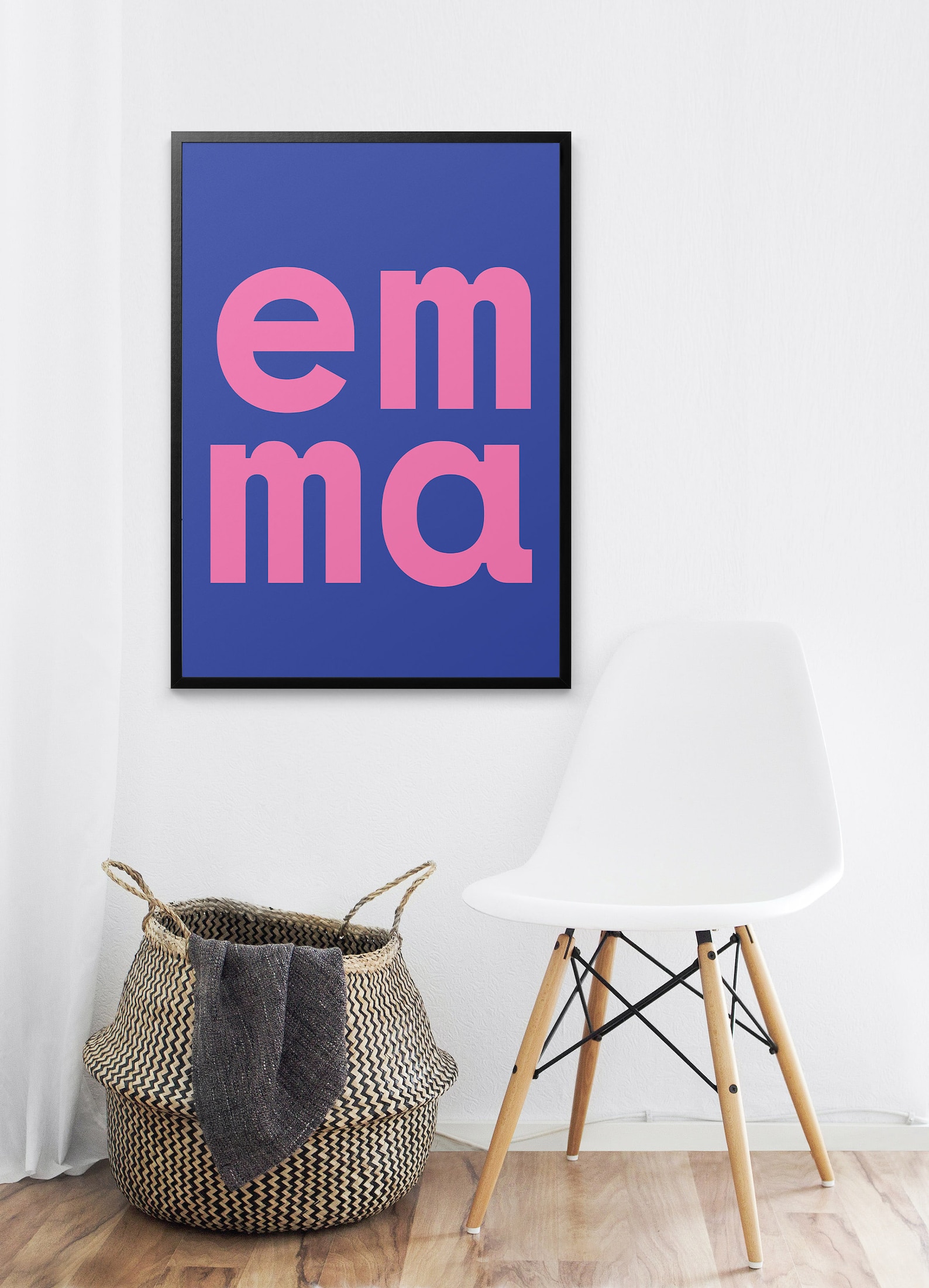 Emma Printable Art, Emma Name Poster, Girls Room Decor, Name Printable ...
