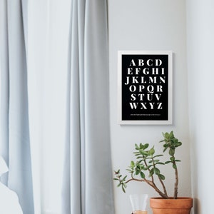 Alphabet Printable Art A-Z Wall Art Digital Download - Etsy