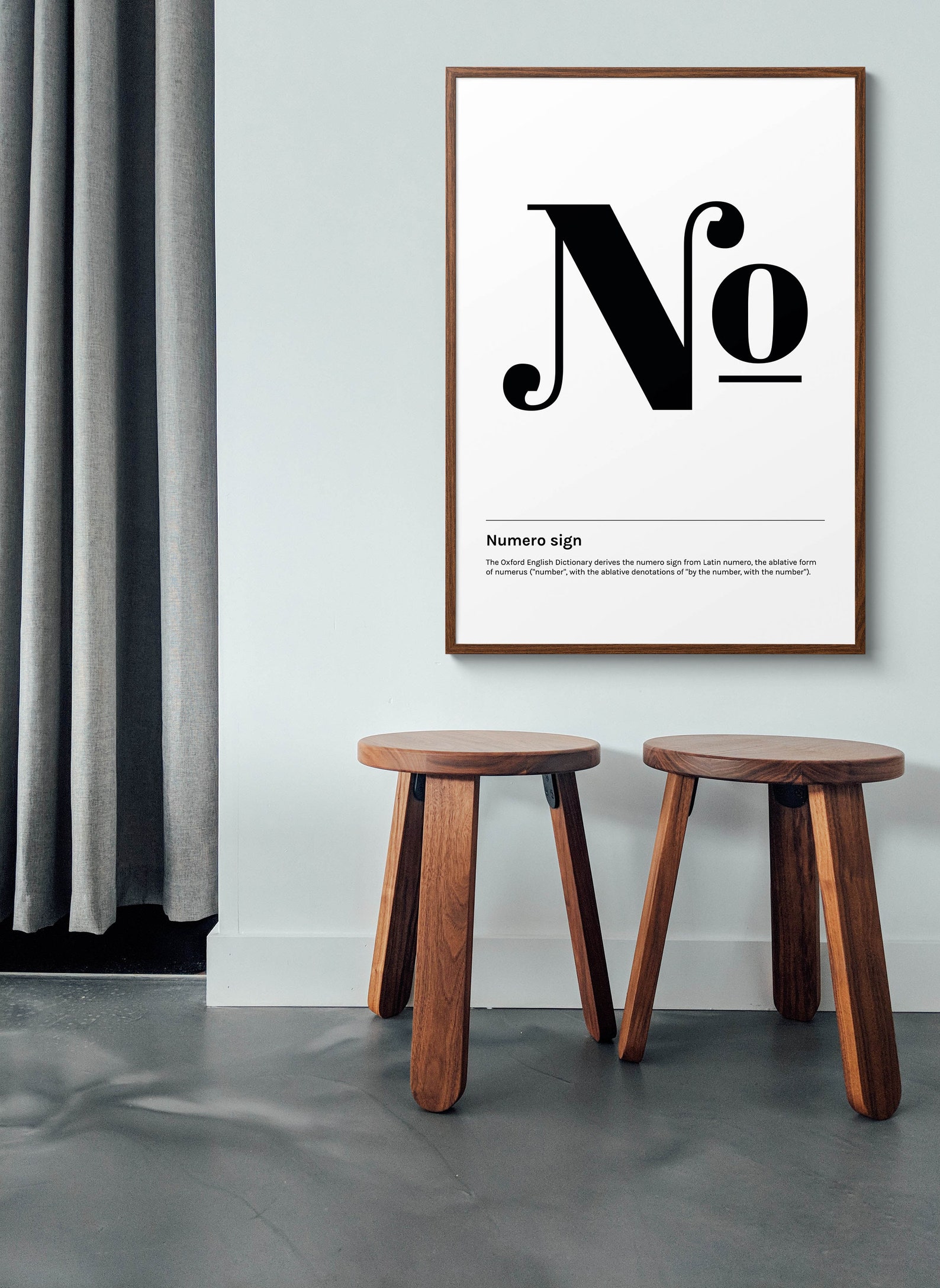 Numero Sign Number No Definition Typography Printable Art - Etsy UK