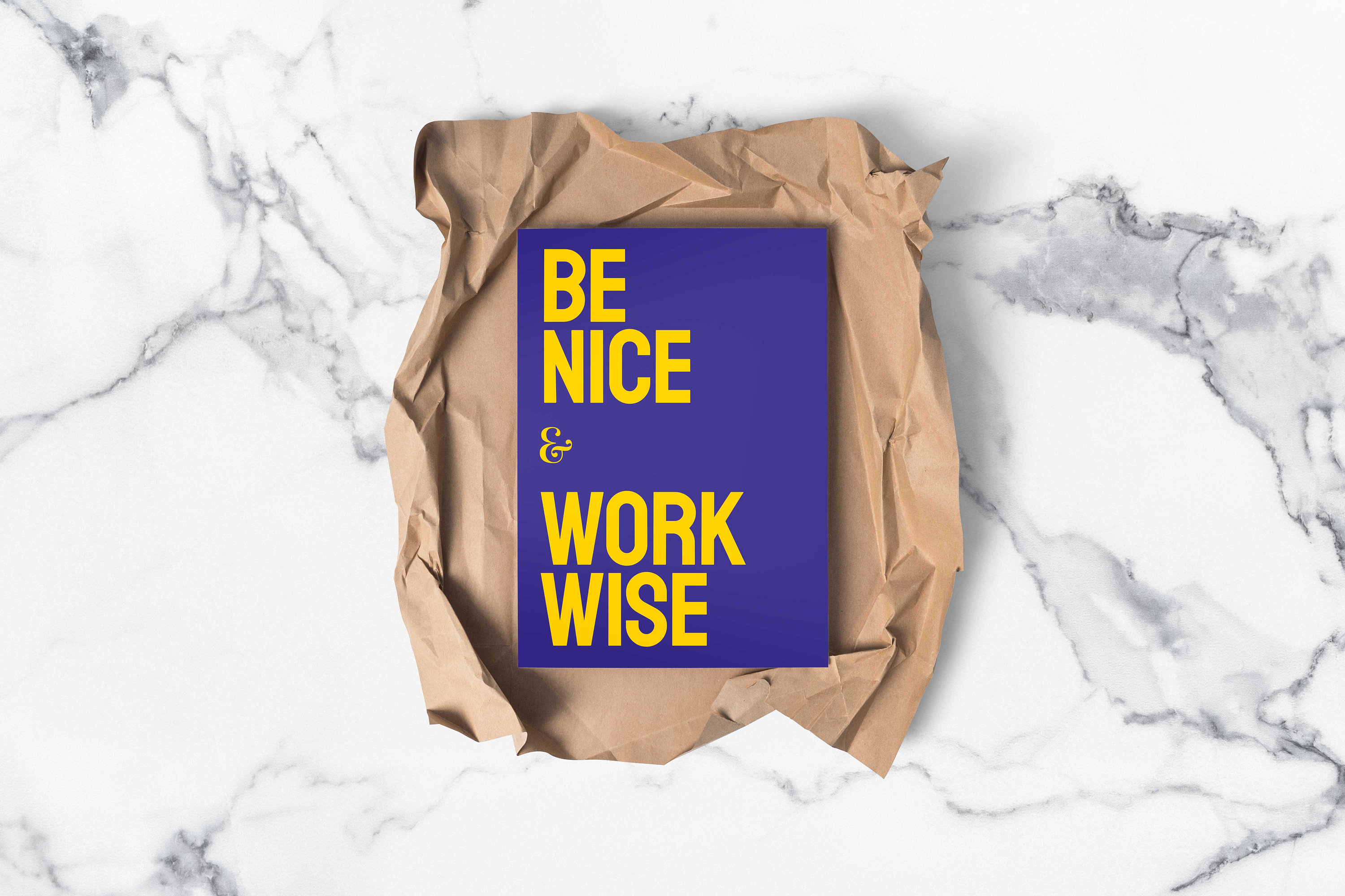 Be Nice & Work Wise, Be Nice to People, Be Nice Print, Wall Art, Home ...