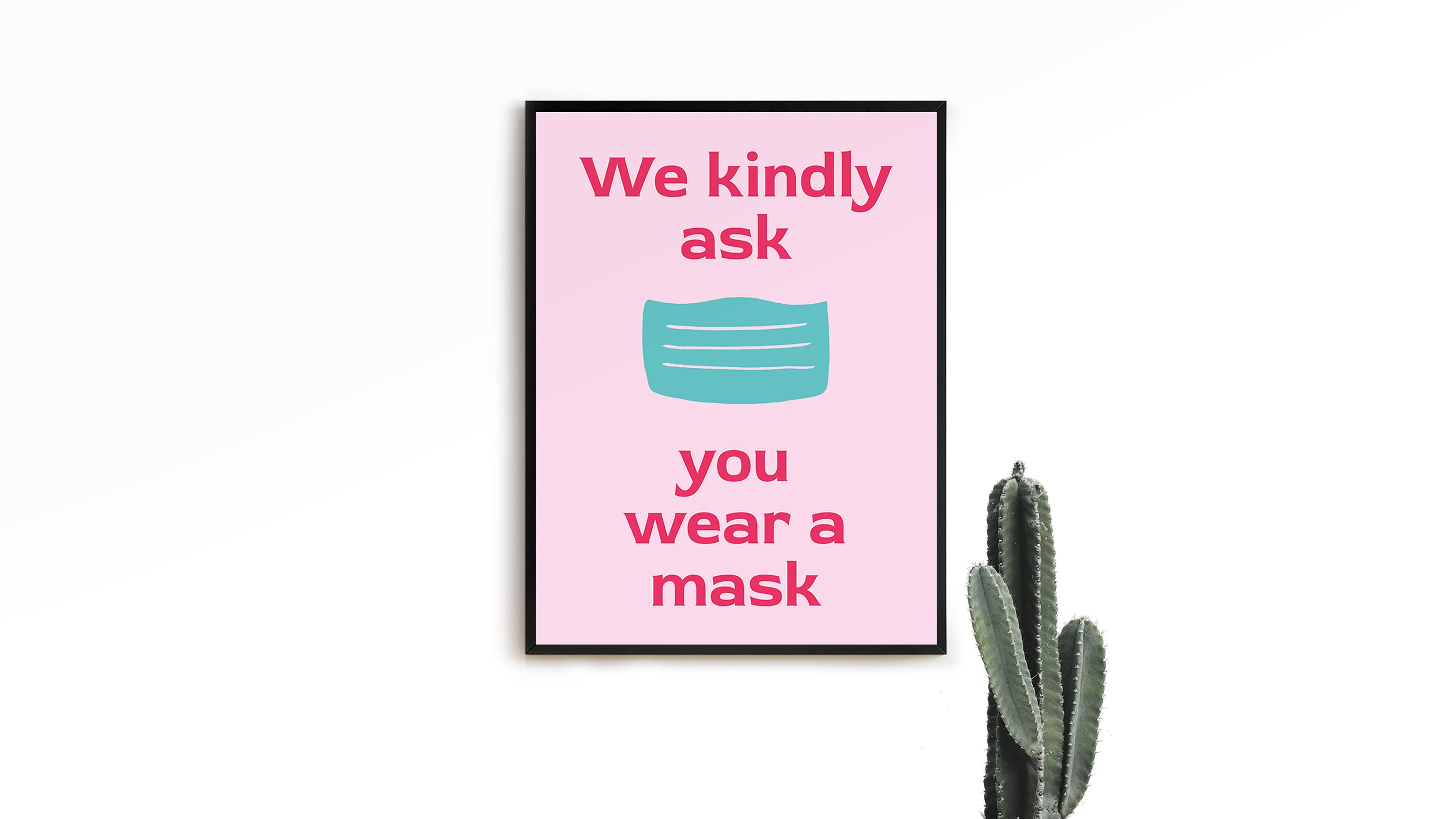Wear a Mask, Wear a Mask Poster, Wear a Mask Sign, Print, COVID, Social ...